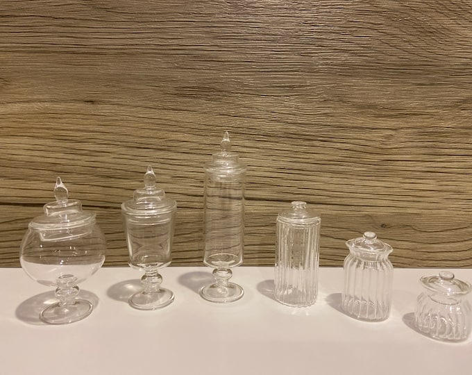 Dollhouse Miniature Glass Jar Dollhouse Decor Jar - Etsy