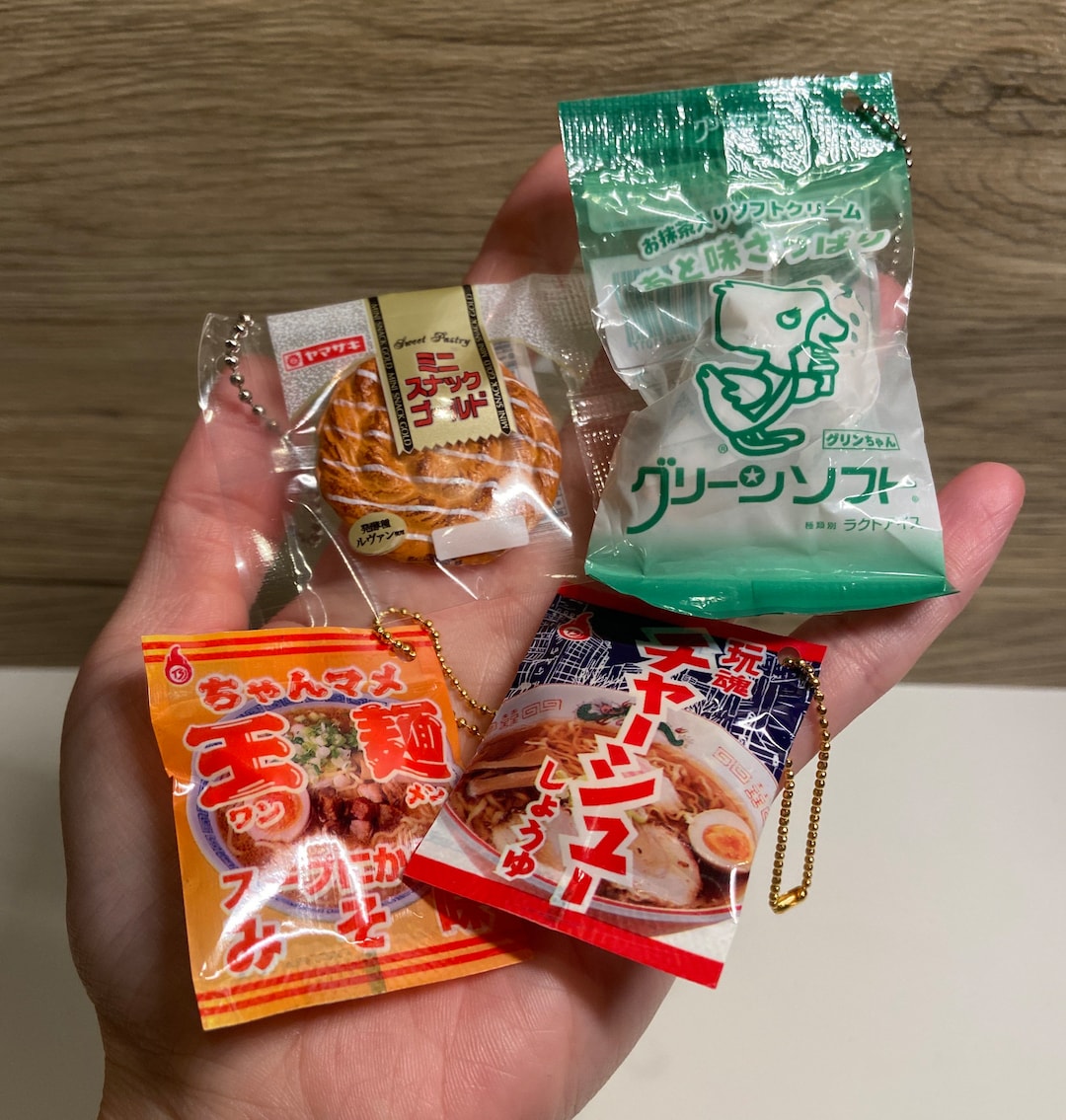 Miniature Japanese Noodle Ice Cream Bread Zipper Charms Novelty Gift - Etsy