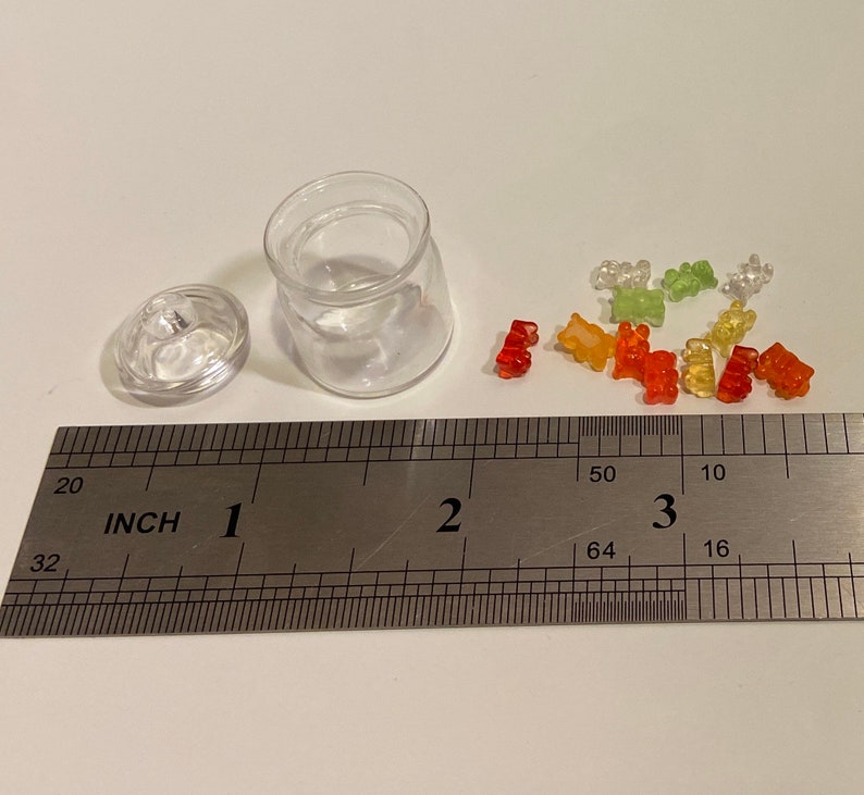 Dollhouse Miniature Gummy Bears Glass Jar Candy Jar - Etsy Dollhouse Miniature Gummy Bears Glass Jar Candy Jar - Etsy