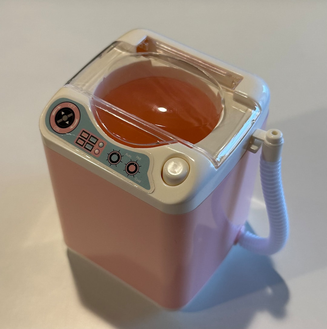 Miniature Pink Mini Toy Working Washing Machine - Etsy