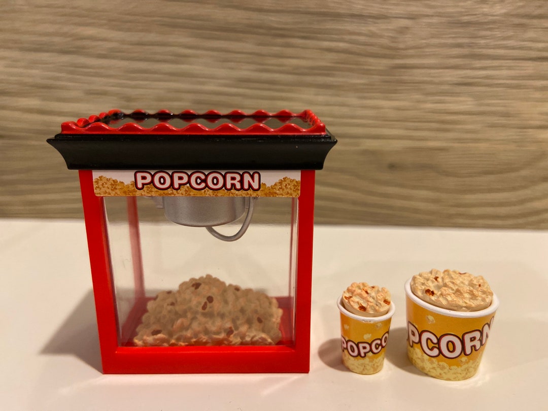 Dollhouse Miniature Theater Popcorn Machine Doll Food - Etsy
