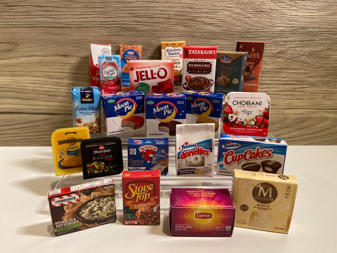 Miniature Empty Food Box Snack Box Condiments Box Dollhouse Miniature ...