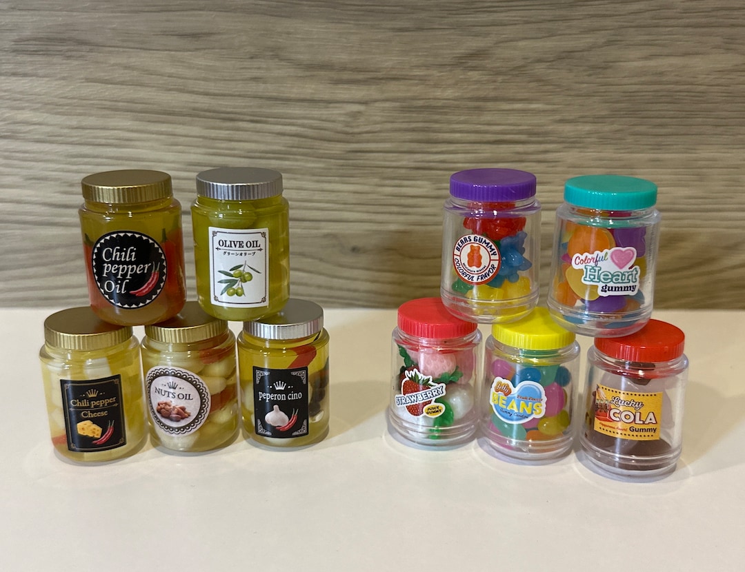 Miniature Condiments in Jar Gummy Bears Candy in Jar Novelty Gift - Etsy