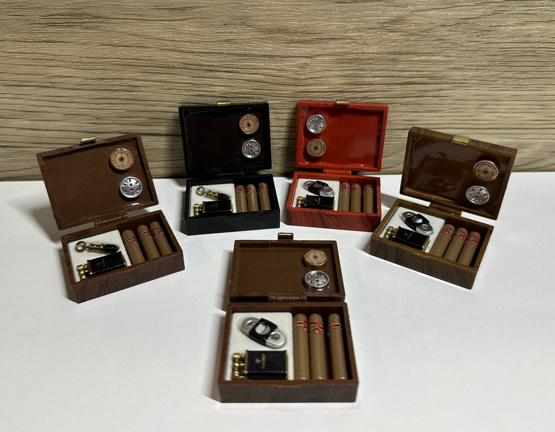 Miniature Cigar Set Smoke Set With Storage Box Novelty Gift - Etsy