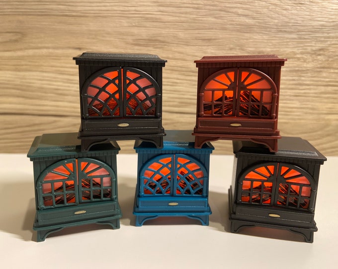 Dollhouse Fireplace, Rustic Brick Fireplace With Mantel, Lake House ...