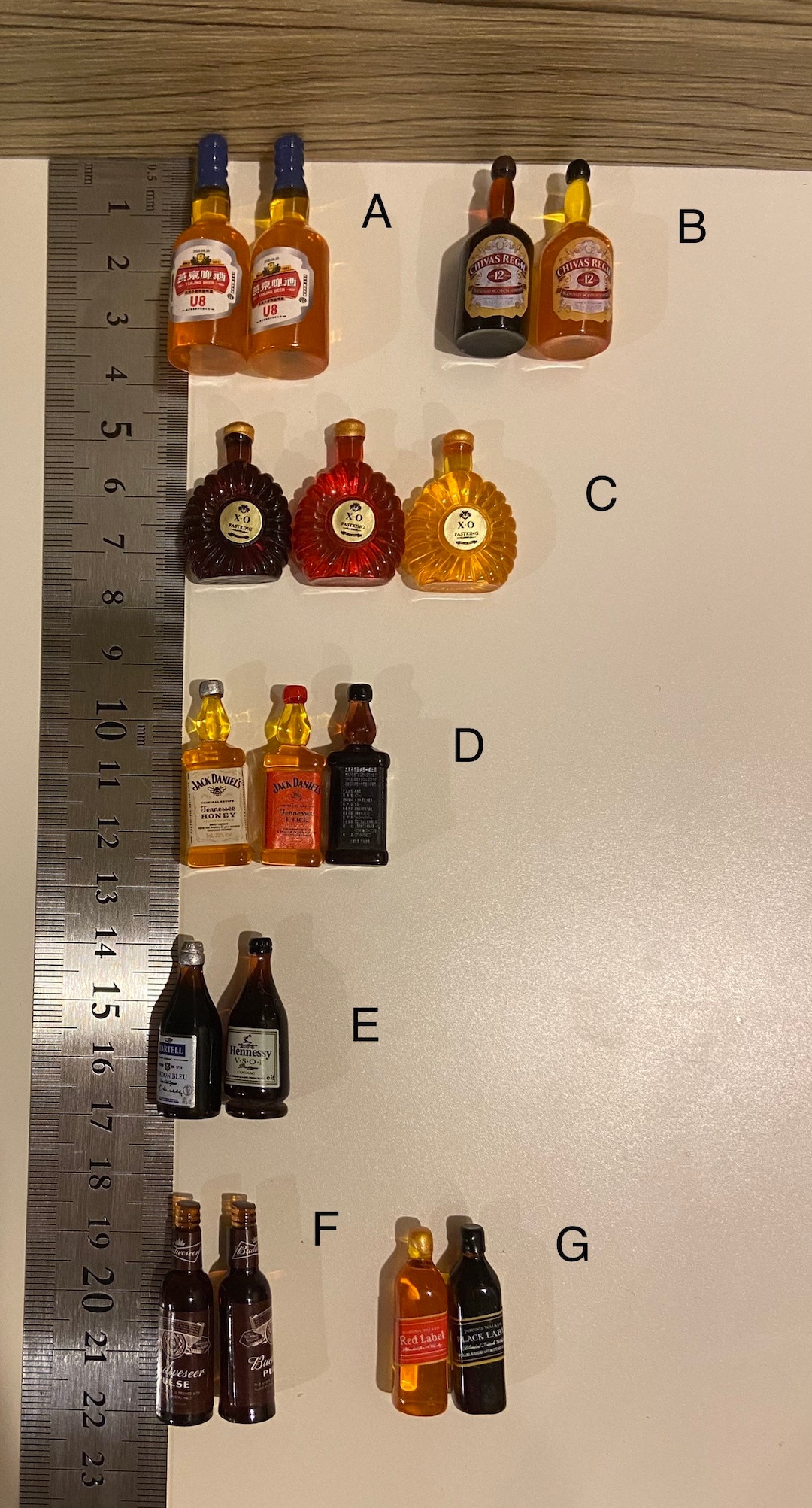 Dollhouse Miniature Liquor Whisky Cognac Beer Blythe Doll Drink Pub ...