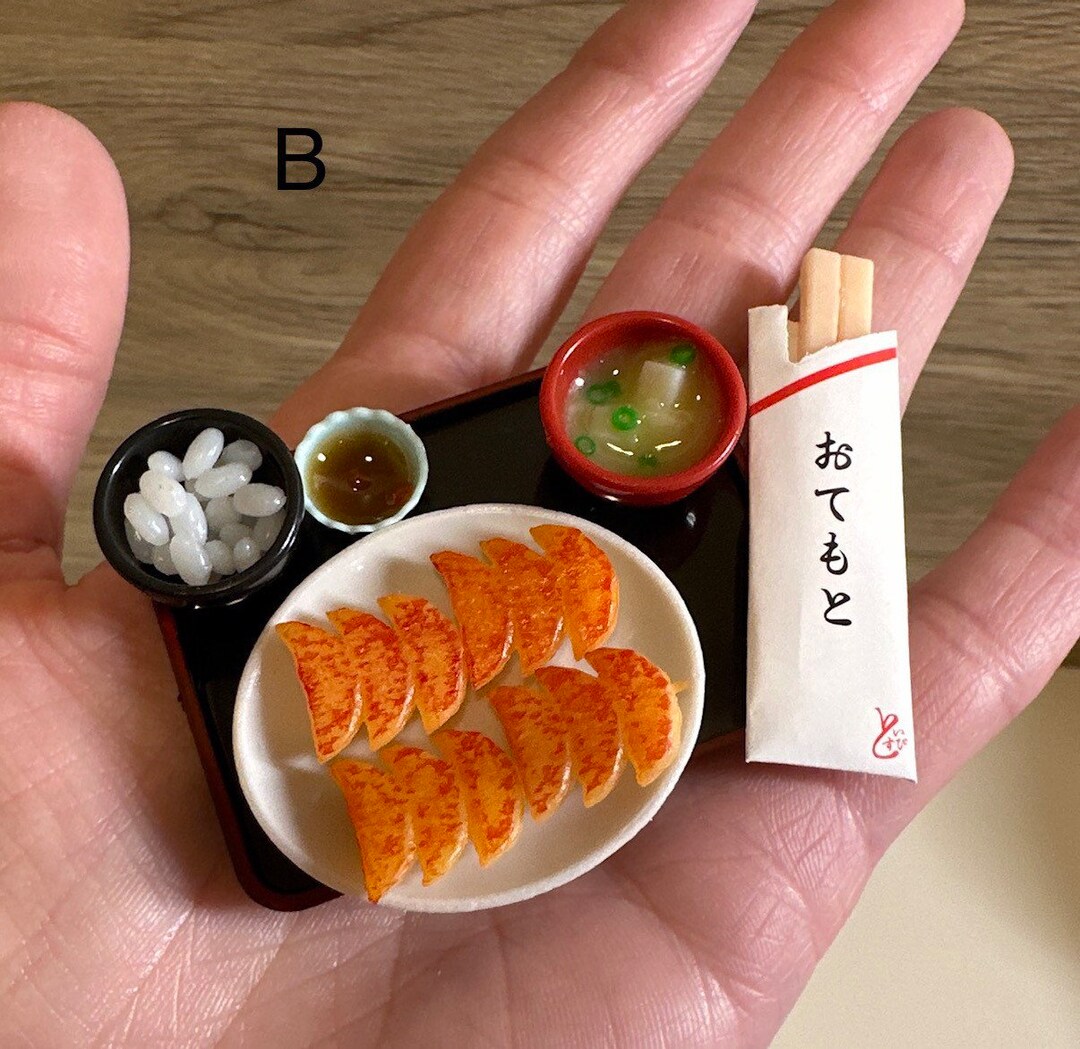 Miniature Japanese Bento Set Dollhouse Food With Chopstick - Etsy