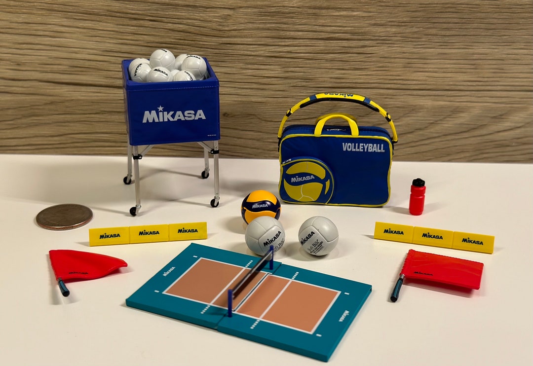 Dollhouse Miniature Vollyball Set Volley Ball Bag Flag Novelty Gift - Etsy