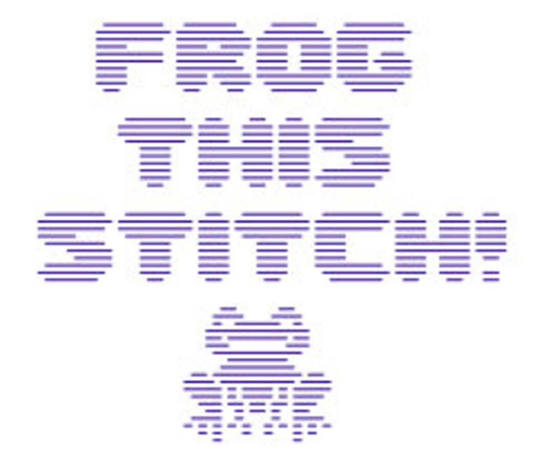 Frog This Stitch - Frog It - Frog Sprite - Embroidery Crossstitch ...