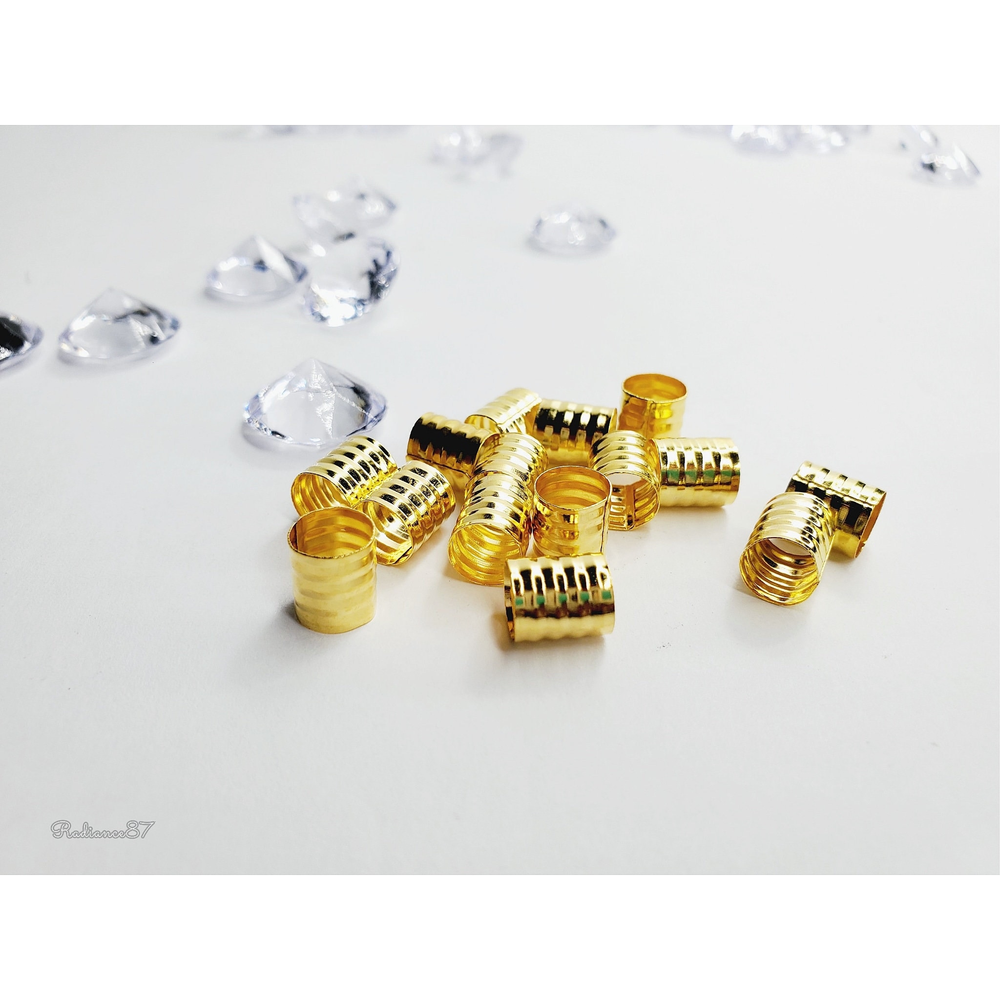 Gold Cuffs Loc and Braid Natural Hair Jewelry Set of 15 Pieces, Pretty ...