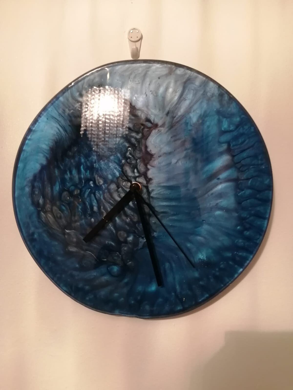 Clock Made From Epoxy Resin Etsy