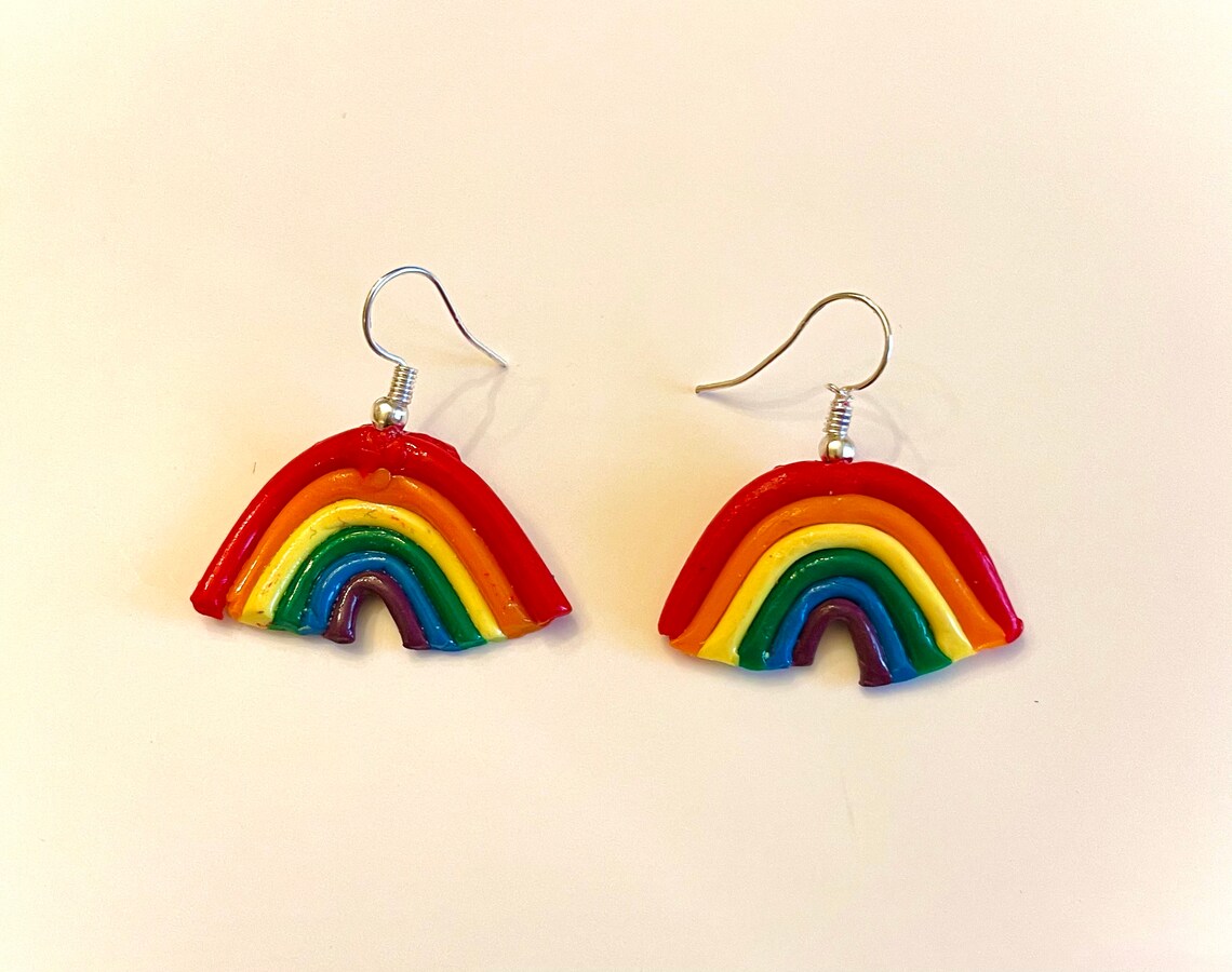 Rainbow Earrings Etsy