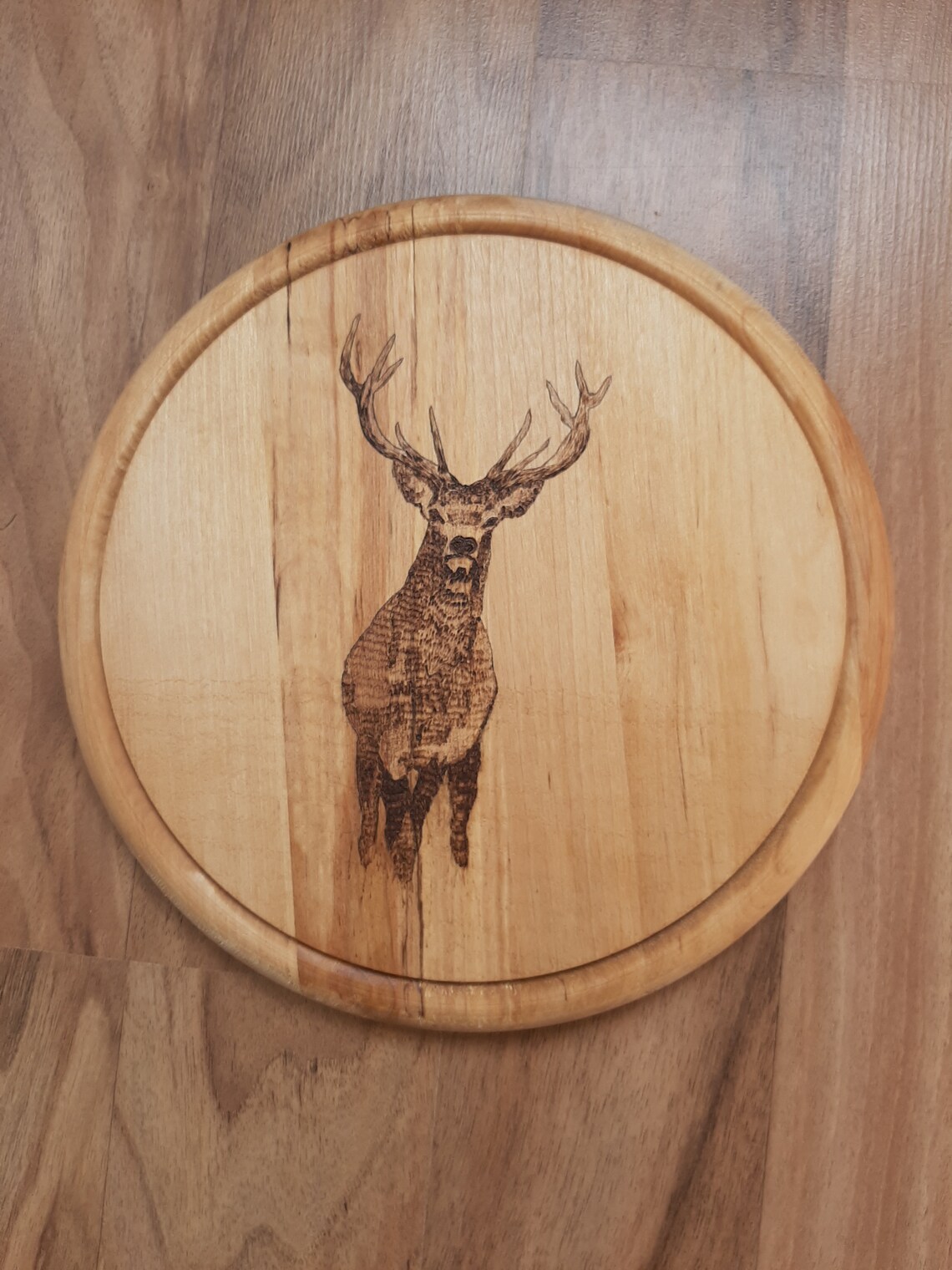 Deer as wood painting fire engraving wood design fire | Etsy