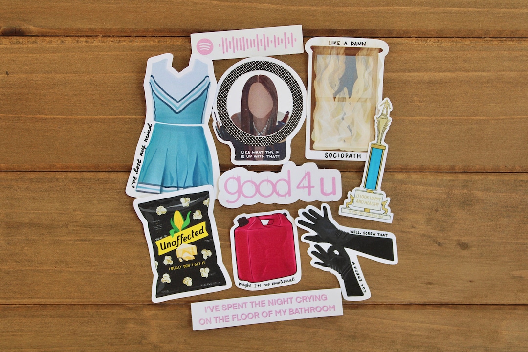 Good 4 U Stickers: Olivia Rodrigo Inspired, Hydro Flask Decals - Etsy