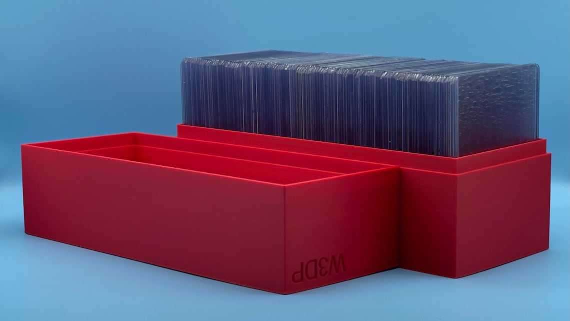 Toploader Storage Box - Single Row (3D Printed) - Etsy