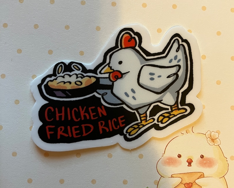 Chicken & Shrimp Fried Rice Sticker Set - Etsy