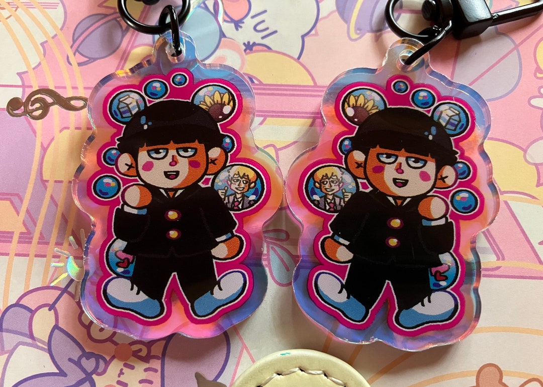 Bubbly Mob Rainbow Acrylic Keychains - Etsy