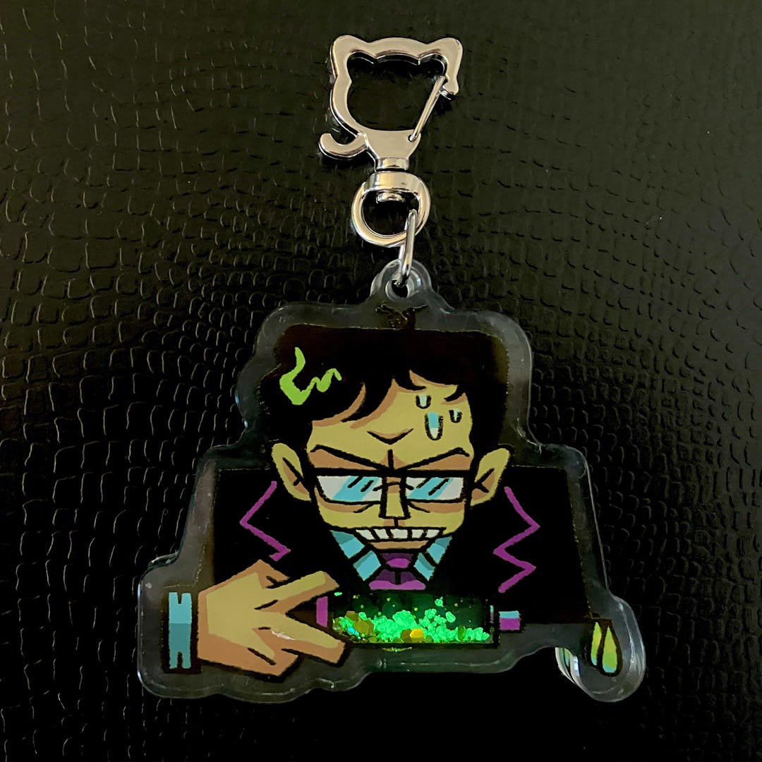 Herbert West | Glow-in-the-dark Liquid Shaker Keychain - Etsy