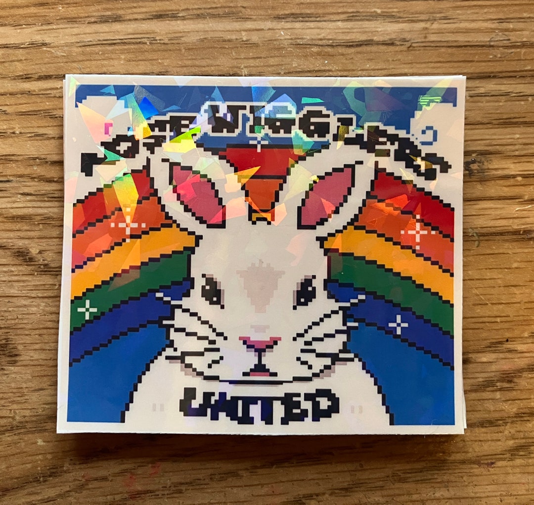 Nose Wigglers Holographic Stickers - Etsy