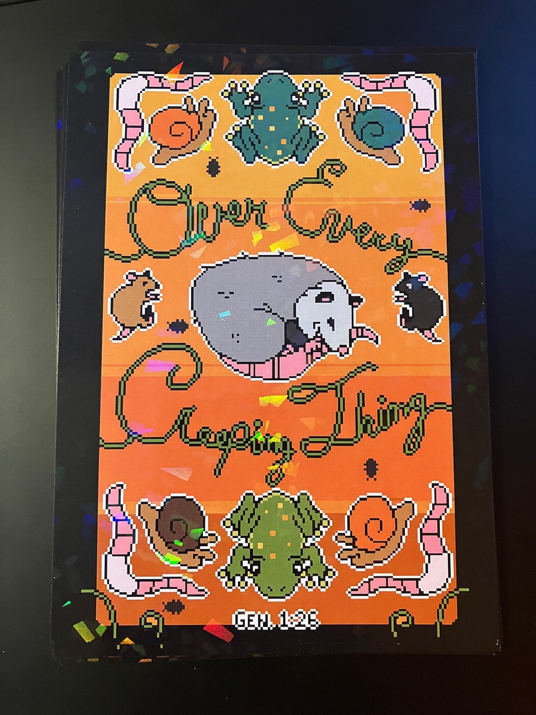 Over Every Creeping Thing Holographic Mini Prints - Etsy