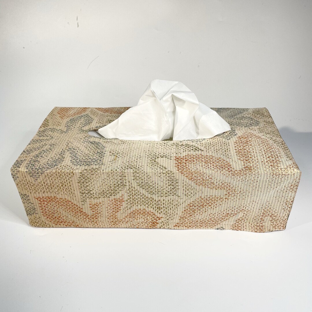 Decorative Japanese Tissue Box Cover in Kimono Beige Fabric - Etsy