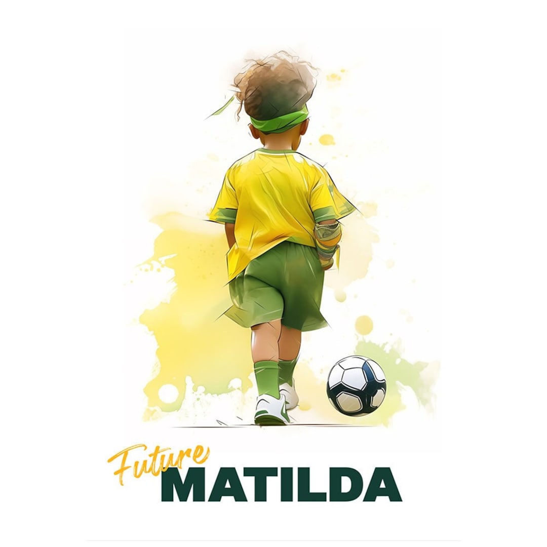 Future Matilda Soccer Girl Wall Art - Matildas Inspired, Matildas Decor ...
