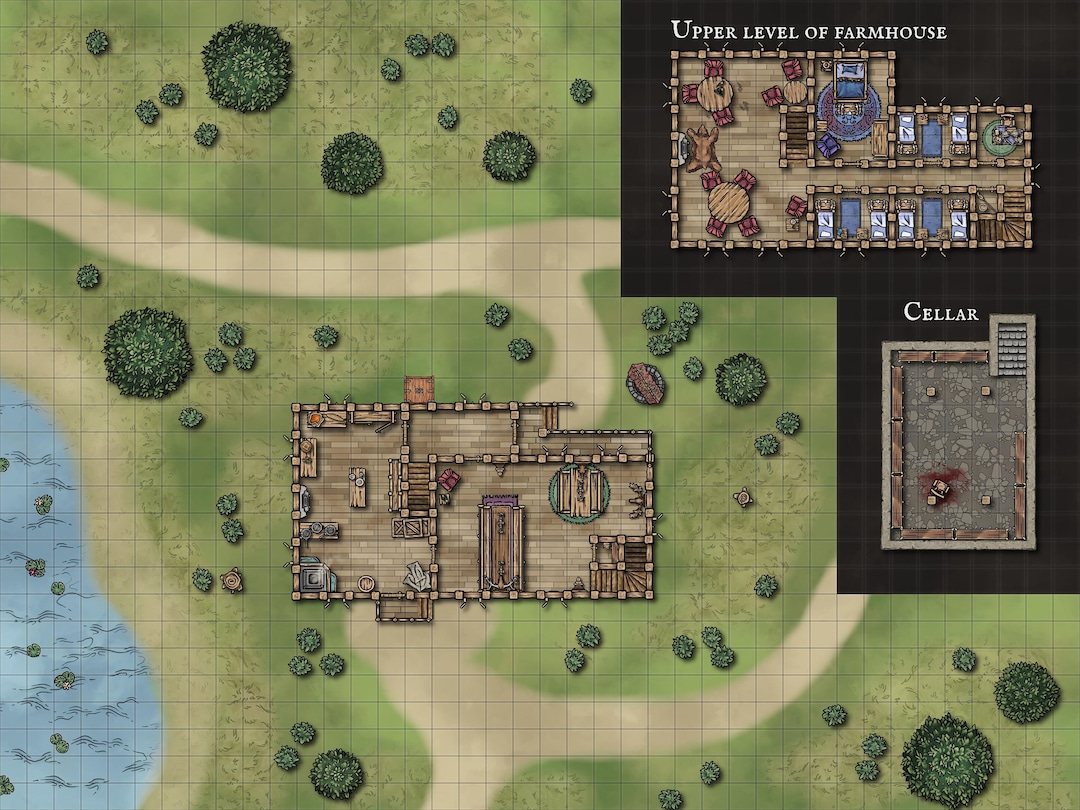 Drache von Eisspitze Spitze Digitale 4K Battle Maps. D&D 5e Adventure ...