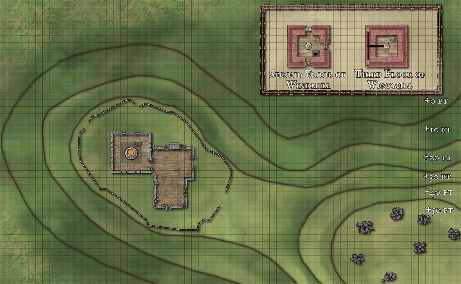 Dragon of Icespire Peak Digital 4K Battlemaps. D&D 5e Adventure Maps ...