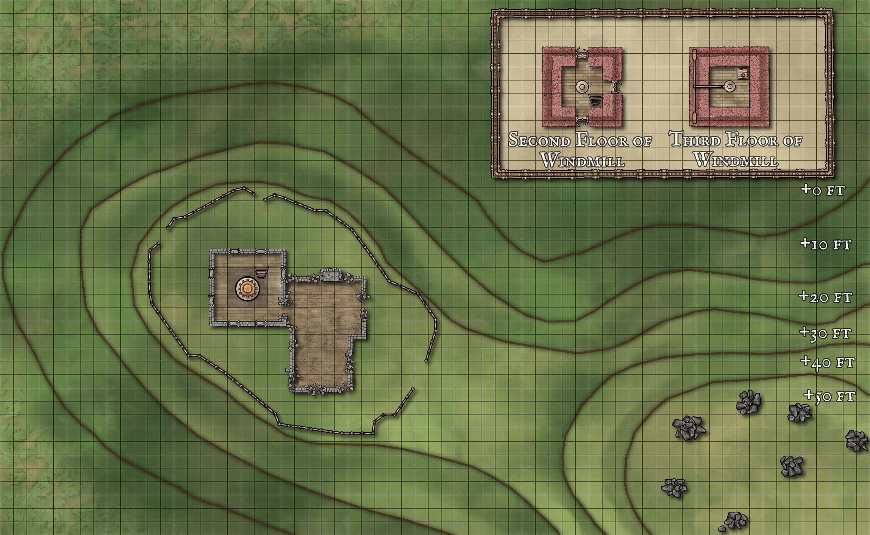 Dragon of Icespire Peak Digital 4K Battlemaps. D&D 5e Adventure Maps ...