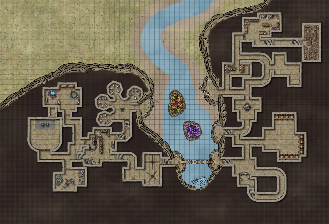 Dragon of Icespire Peak Digital 4K Battlemaps. D&D 5e Adventure Maps ...