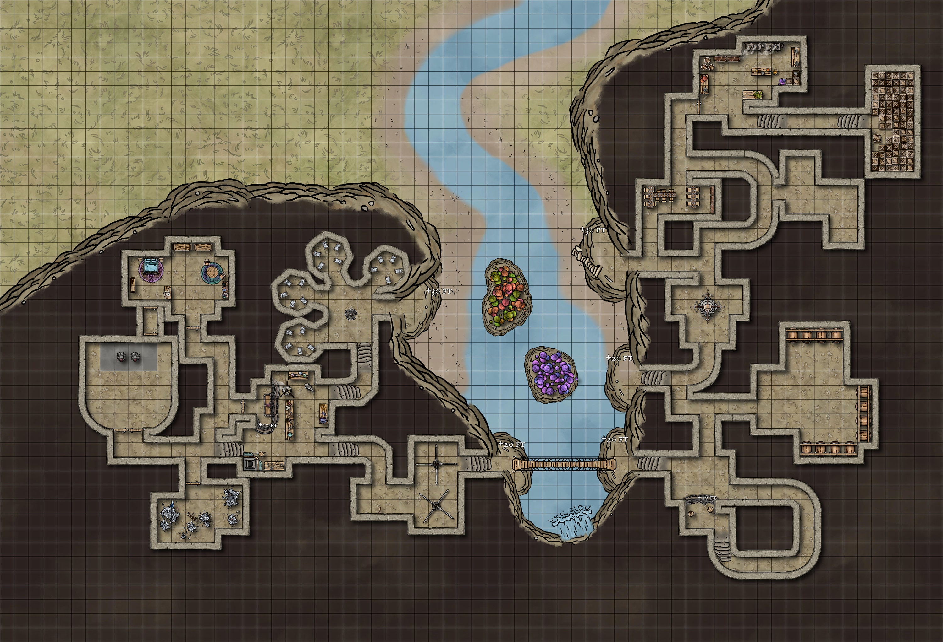 Dragon of Icespire Peak Digital 4K Battlemaps. D&D 5e Adventure Maps ...