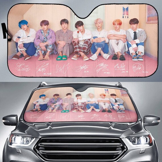 BTS Auto Sun Shade BTS Band Bangtan Boys Boy with luv Gift | Etsy