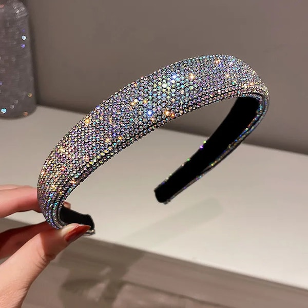 Rhinestone Headband - Etsy