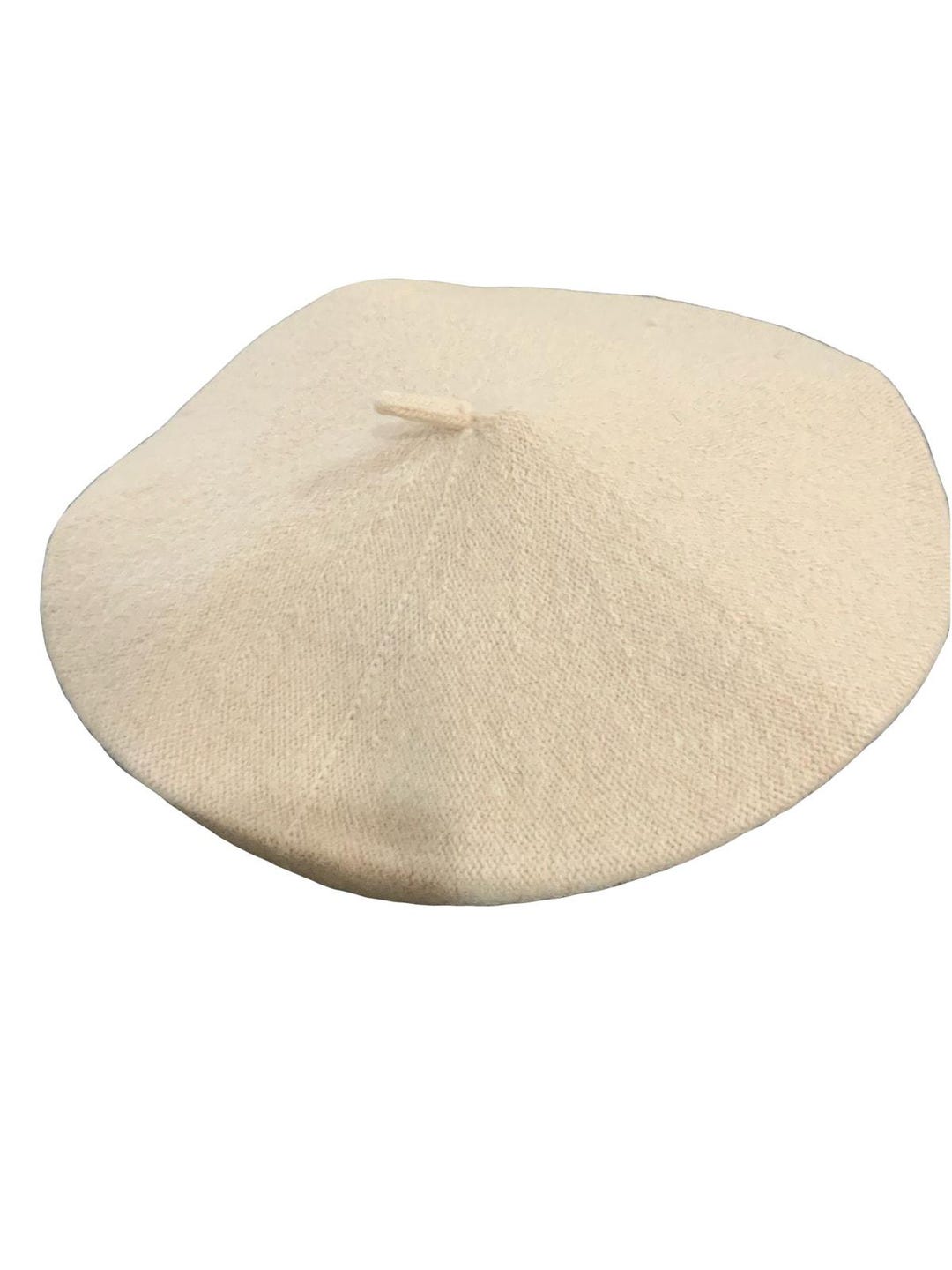 Elegant Light Cream Wool Beret for Women and Teens - Classic Chic ...