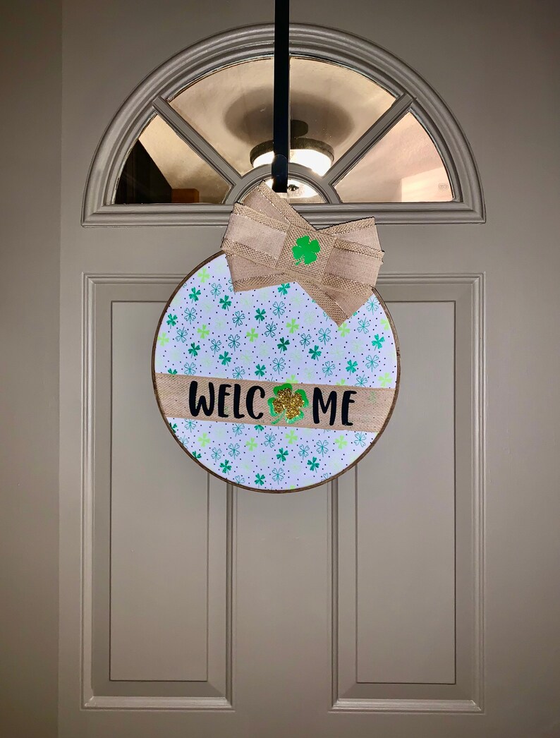 St Patricks Day Door Hanger Irish Wall Sign St Patty Luck - Etsy