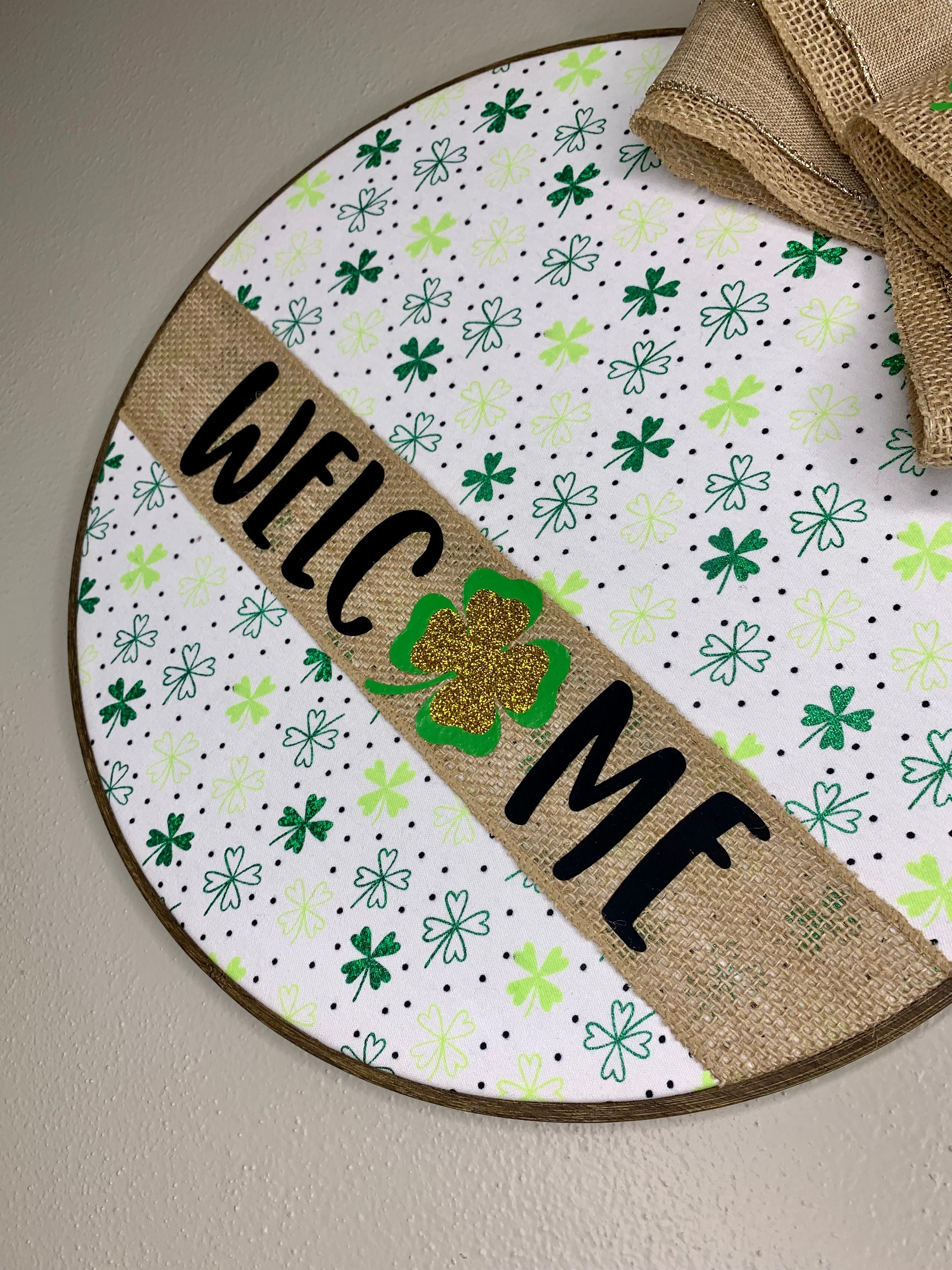 St Patricks Day Door Hanger Irish Wall Sign St Patty Luck - Etsy