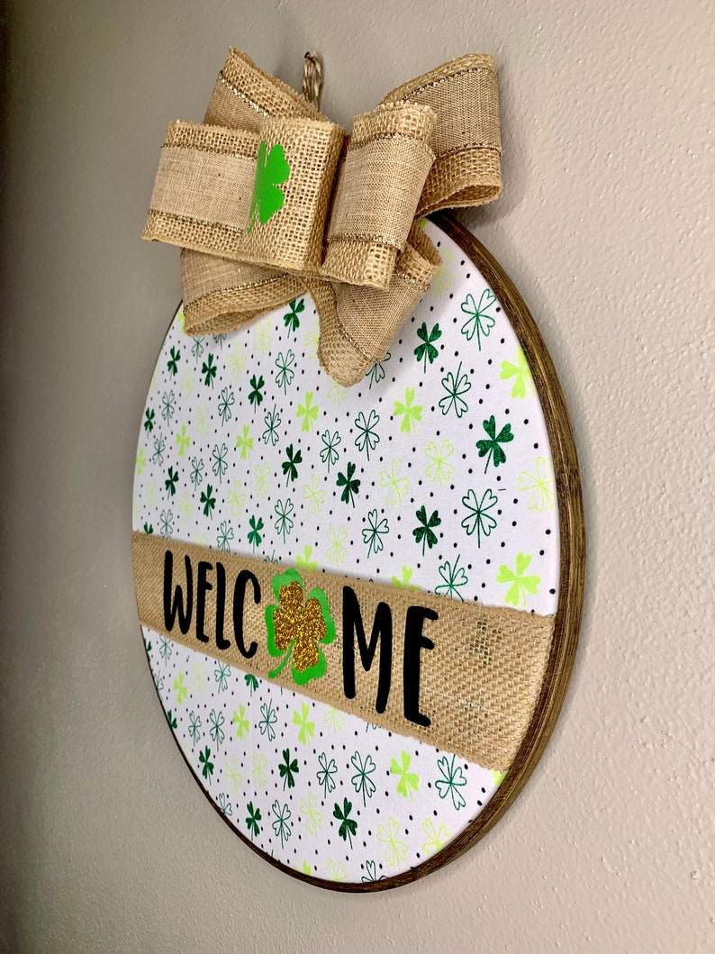 St Patricks Day Door Hanger Irish Wall Sign St Patty Luck - Etsy
