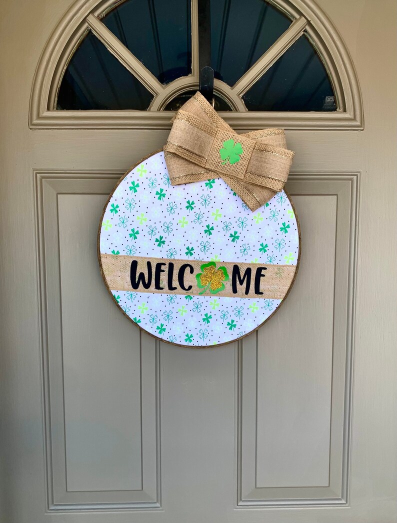 St Patricks Day Door Hanger Irish Wall Sign St Patty Luck - Etsy