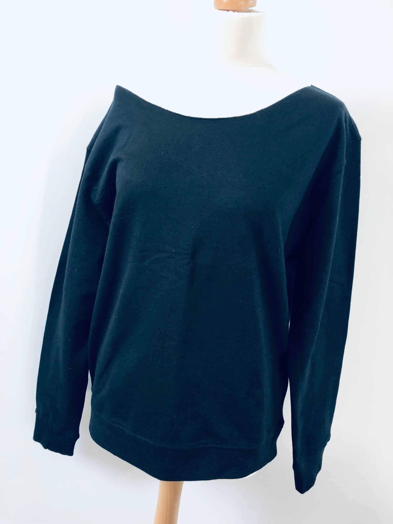 All Sizes Black off the Shoulder Sweatshirt Plus Size - Etsy
