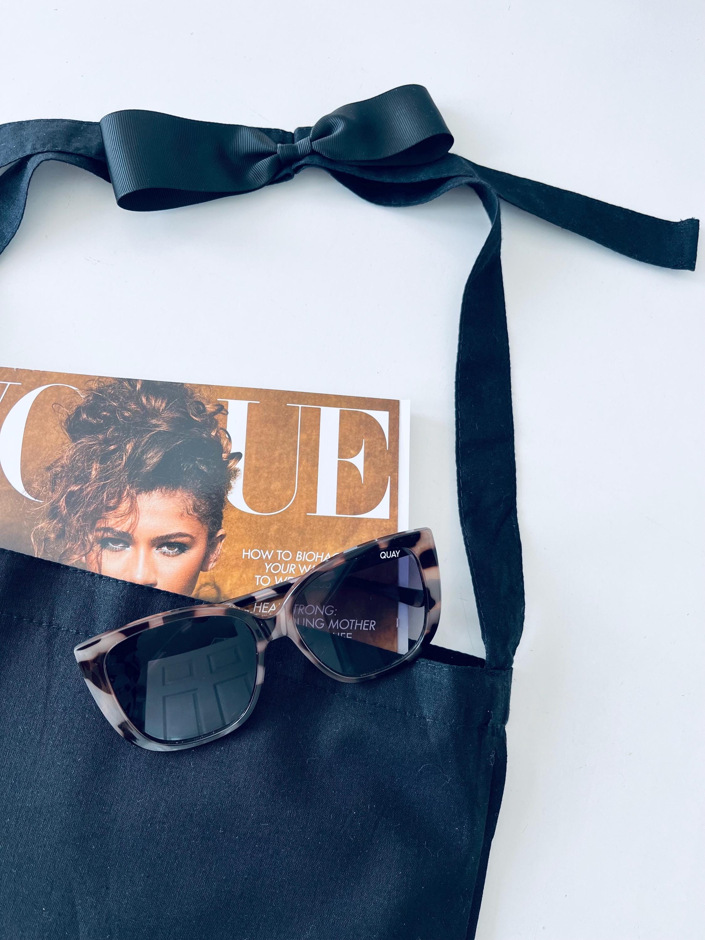 Black Grosgrain Ribbon Bow Detail Strap Shoulder Tote Bag - Etsy