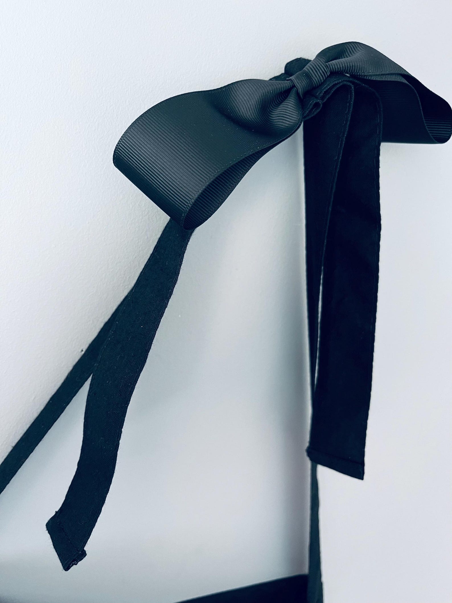 Black Grosgrain Ribbon Bow Detail Strap Shoulder Tote Bag - Etsy