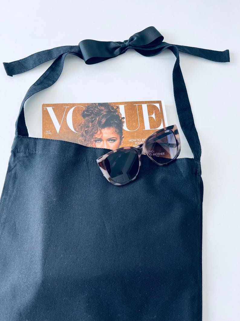 Black Grosgrain Ribbon Bow Detail Strap Shoulder Tote Bag - Etsy