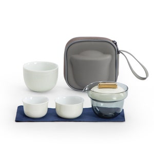 Personalized Unique Travel Tea Set With Case 1 Glass Teapot - Etsy
