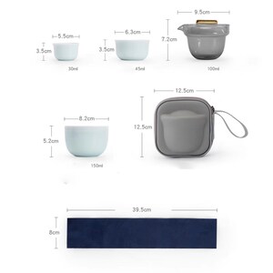 Personalized Unique Travel Tea Set With Case 1 Glass Teapot - Etsy