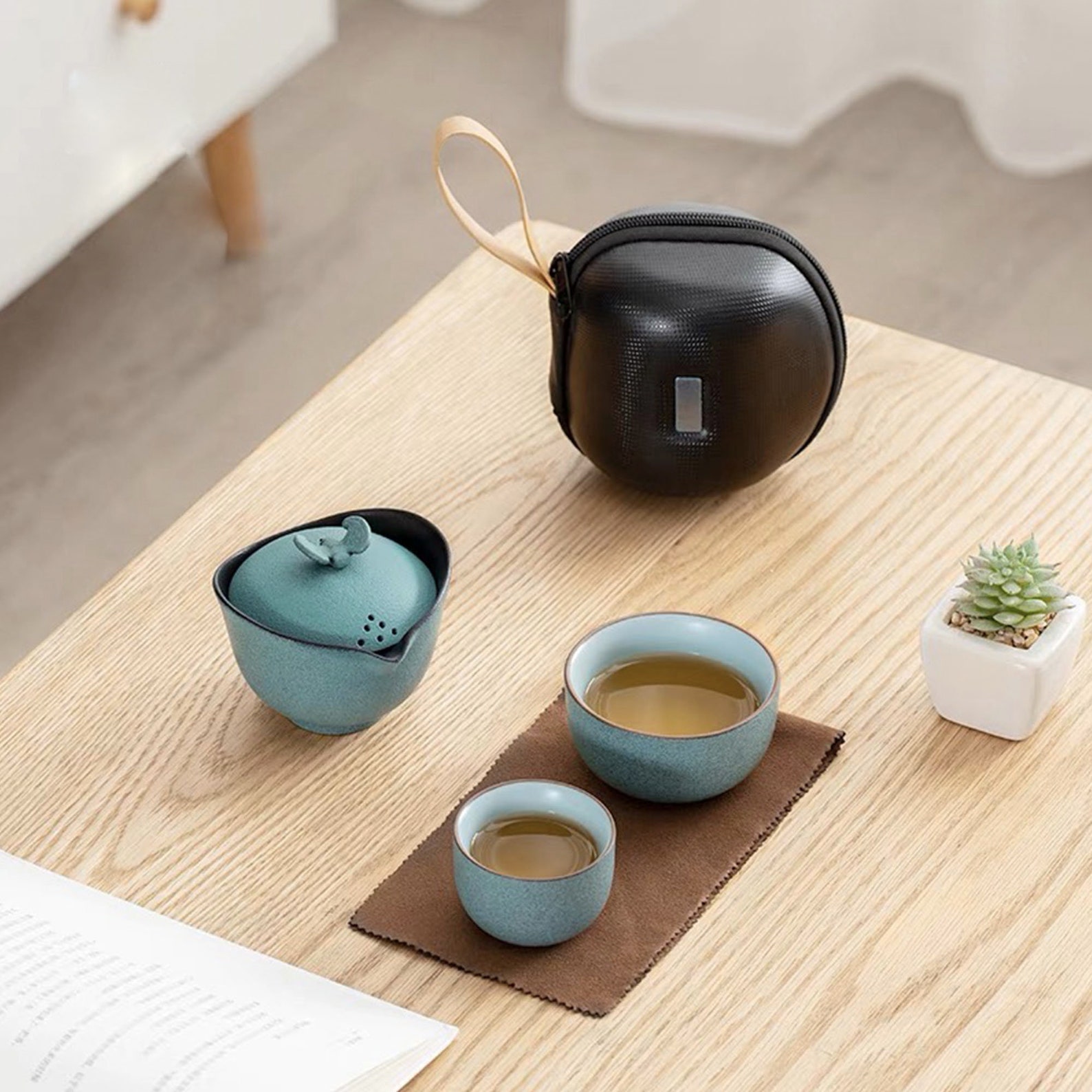 Camping Mug vintage Travel Tea Set for One/two 1 Teapot 1 - Etsy