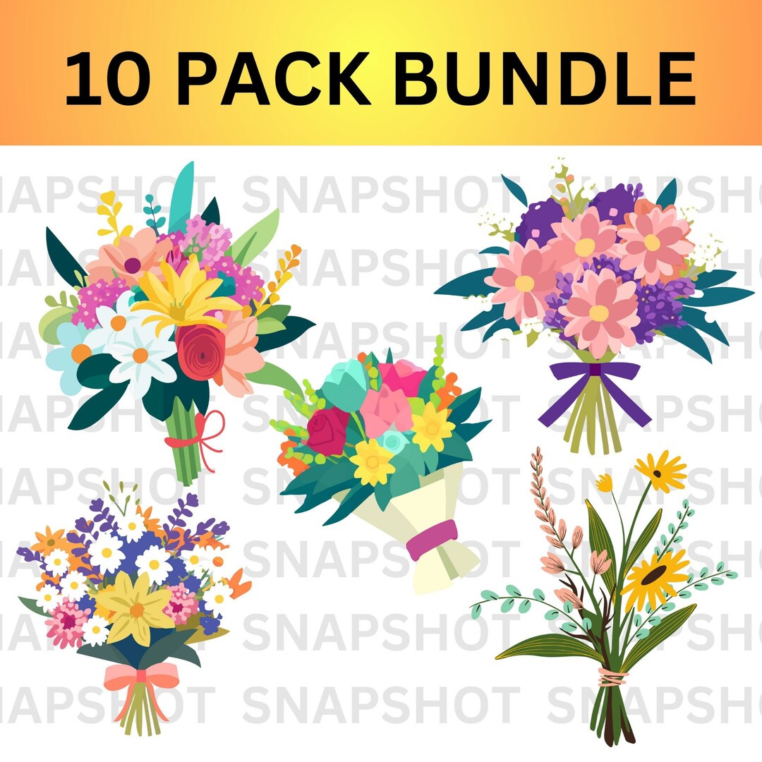Flower bouquet svg bundle flower svg files for cricut rolled flower svg ...