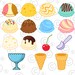 Ice Cream Builder Clipart Build Your Own Ice Cream, Clipart Set, DIY ...