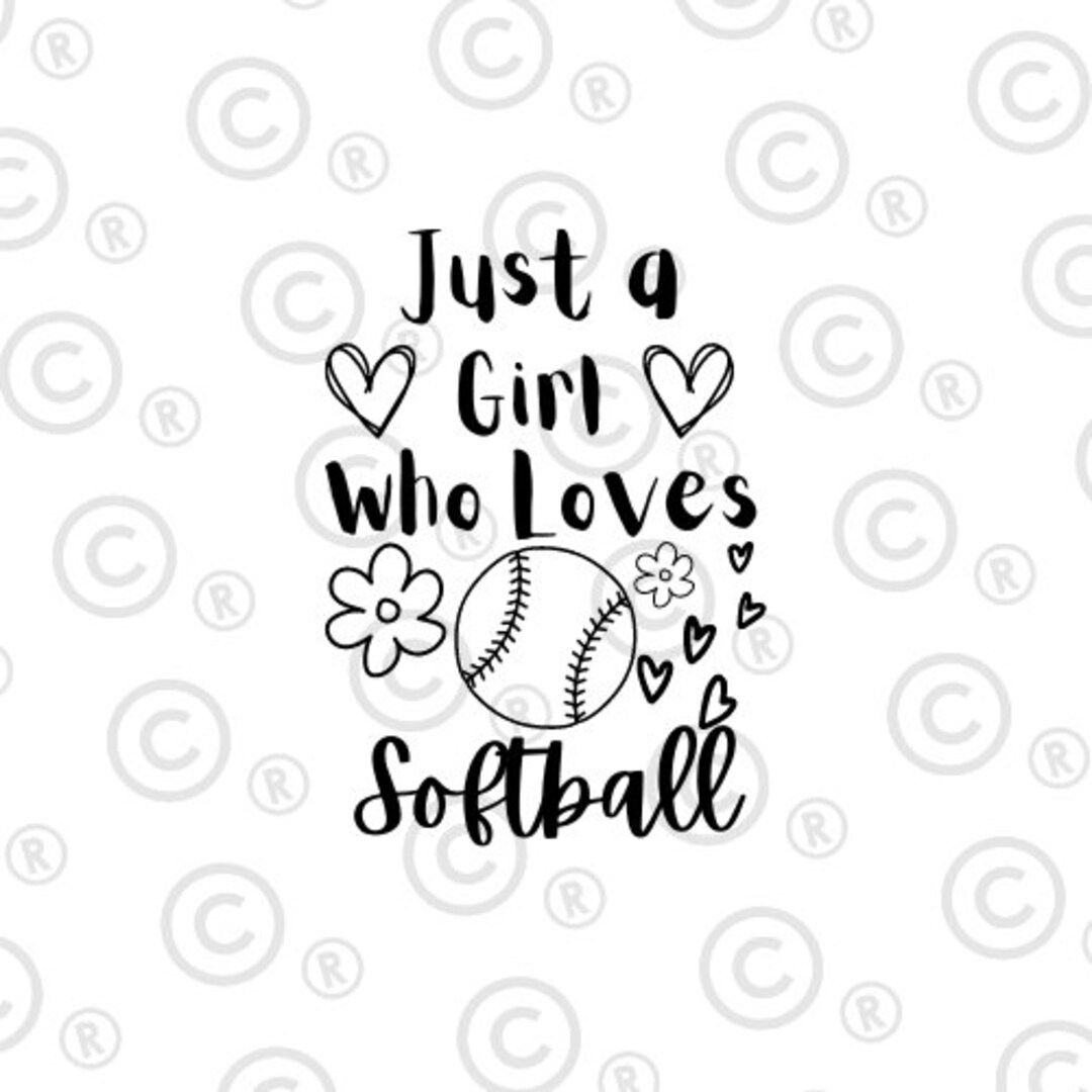 Softball Girl Svg Softball Svg Biggest Fan Softball Fan Svg