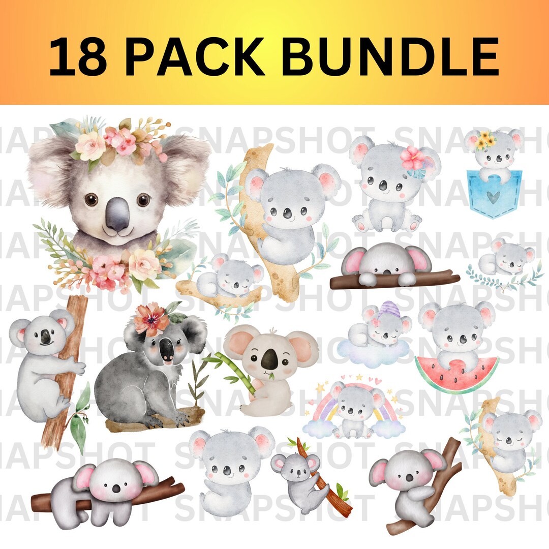 Watercolor Clipart, Greetings Card, Animals Clipart, Baby Shower ...