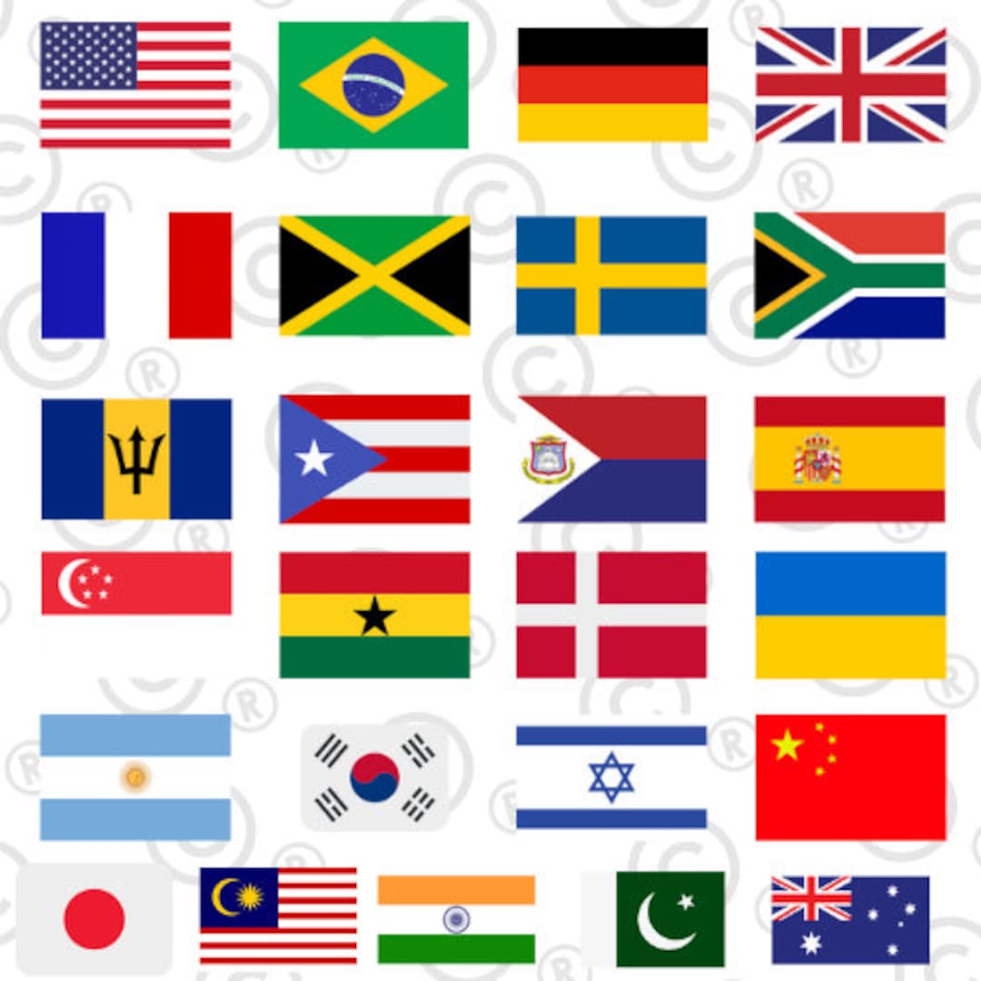 Flags of the World SVG Bundle, Country Flag Svg, America Flag Svg ...